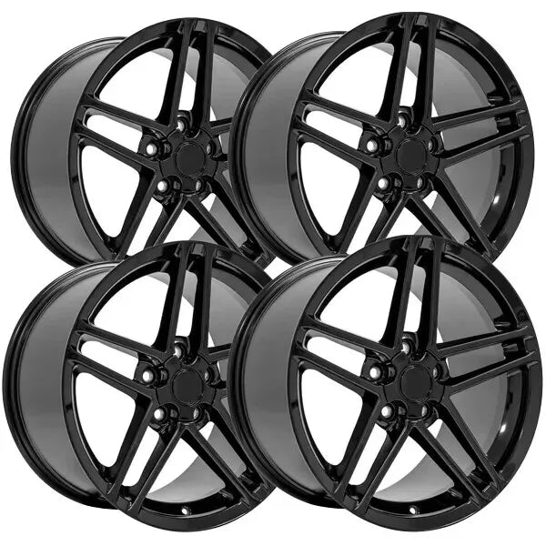 (Set of 4) OE Wheels CV07A 17x9.5 5x4.75" +54mm Gloss Black Wheels Rim – eurowheelsusa