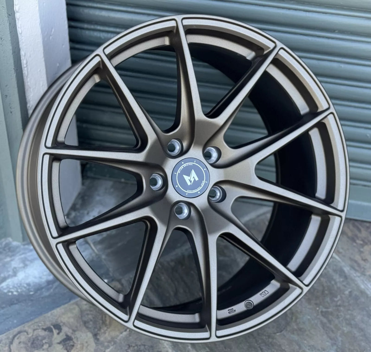 4 Pcs 20" MFlow MFR2 Matte Bronze Wheels 20x8.5 +35 5x112 CB 66.6 Rims – eurowheelsusa