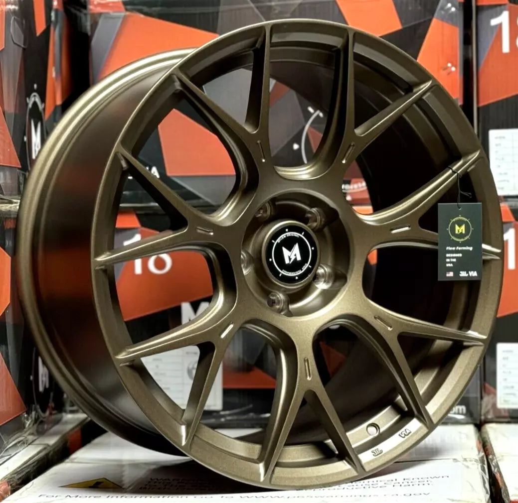 4 Pcs 20" MFlow MFR1 Bronze Wheels 20x8.5 +35 5x114.3 CB 73.1 Rims – eurowheelsusa