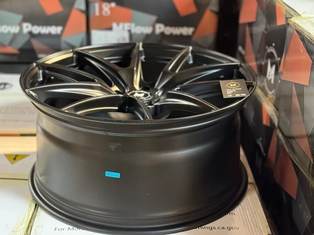 4 Pcs 20" MFlow MFR2 Matte Black Wheels 20x9.5 +35 5x114.3 CB 73.1 Rim – eurowheelsusa