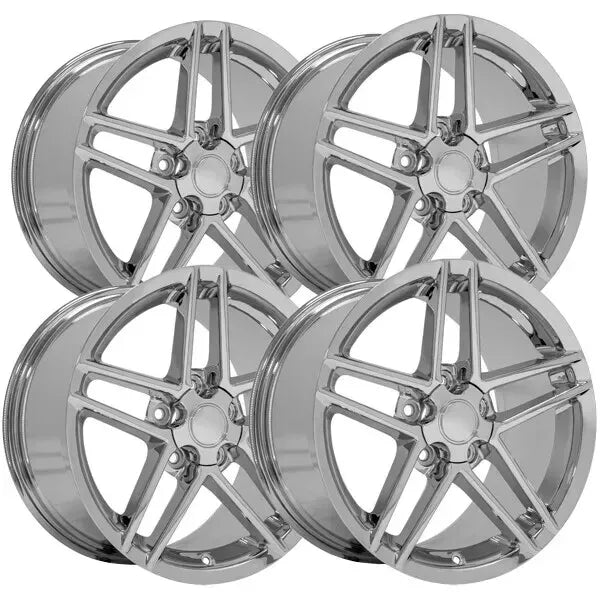 (Set of 4) OE Wheels CV07A 17x9.5 5x4.75" +54mm Chrome Wheels Rims 17" – eurowheelsusa
