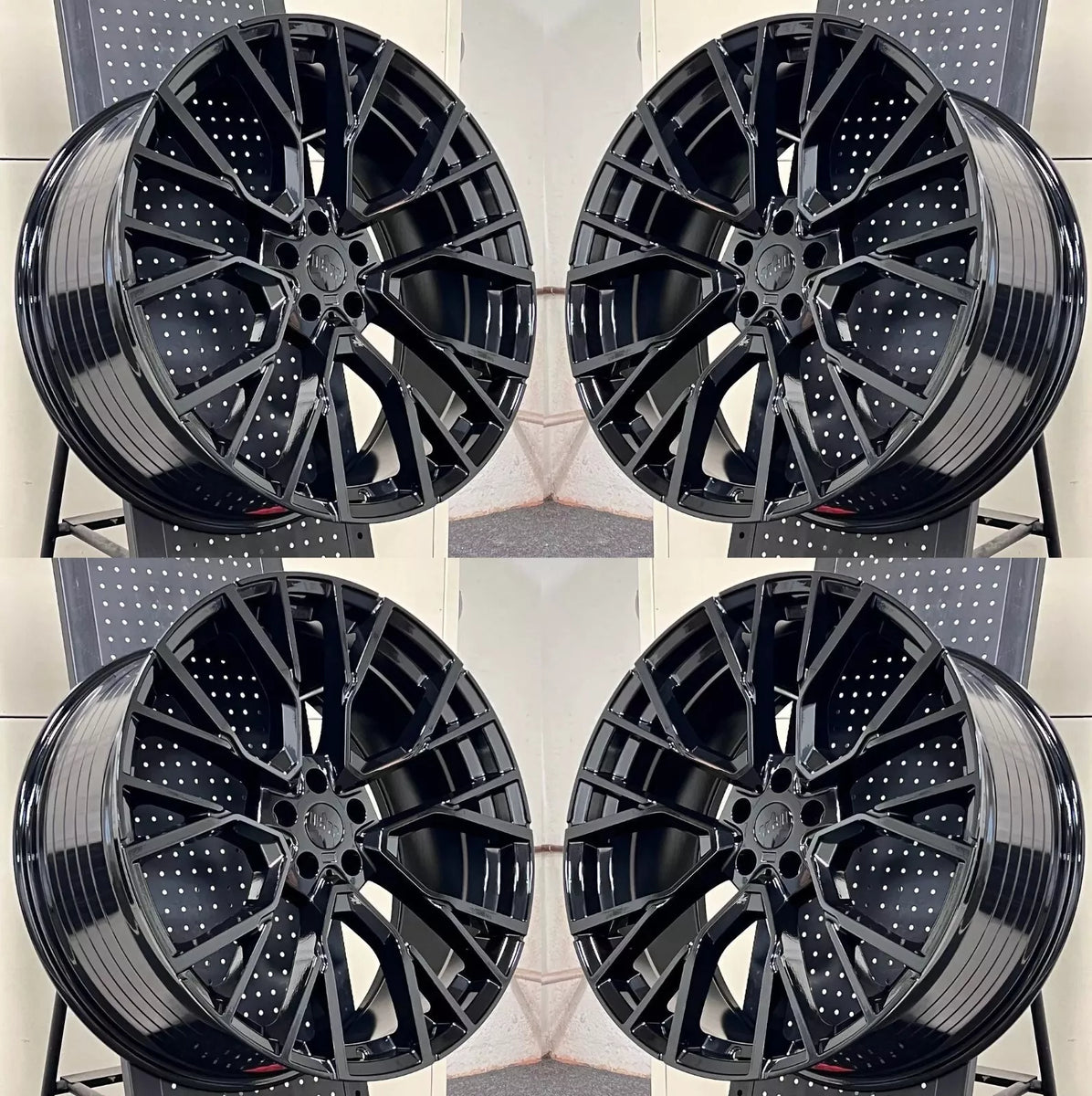 22" W706 GLOSS BLACK STAGGERED WHEELS RIMS FITS BMW 5X120 X5 E70 F15 X – eurowheelsusa