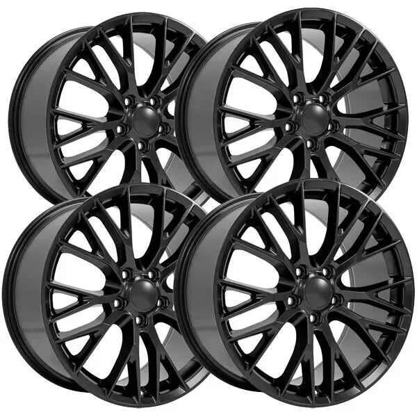 (Set of 4) OE Wheels CV22B 18x8.5 5x4.75" +56mm Satin Black Wheels Rim – eurowheelsusa