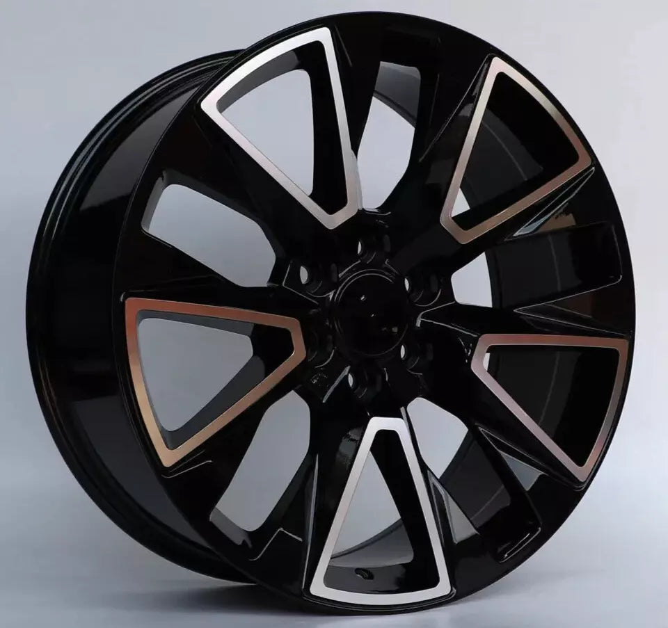 (SET 4) 22" Z71 STYLE WHEELS FITS 6X139.7 CHEVY SILVERADO TAHOE SUBURB ...