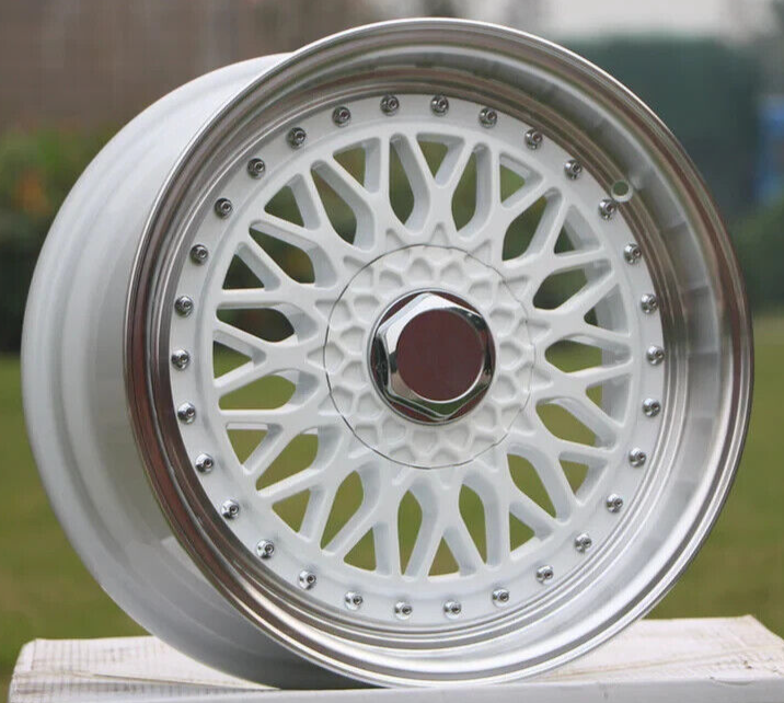 17" Wheels 5x120+35 CB73.1 White Machined 17x7.5 RS Style Rims Set 4 ...