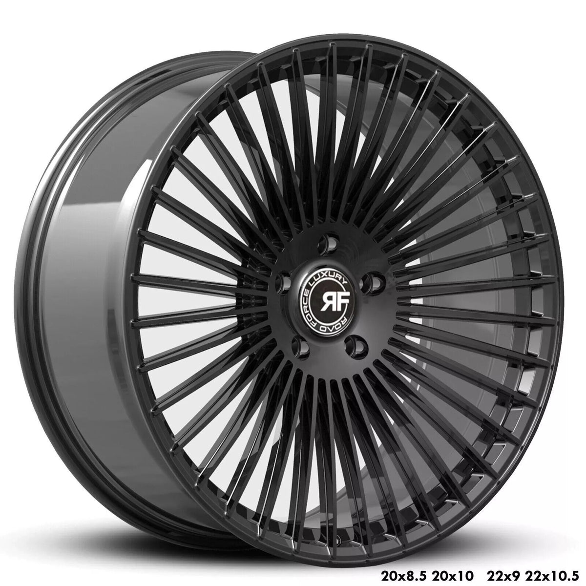 20" Wheels Black RF35 For Mercedes S Class S400 S550 S600 S63 20 Inch ...