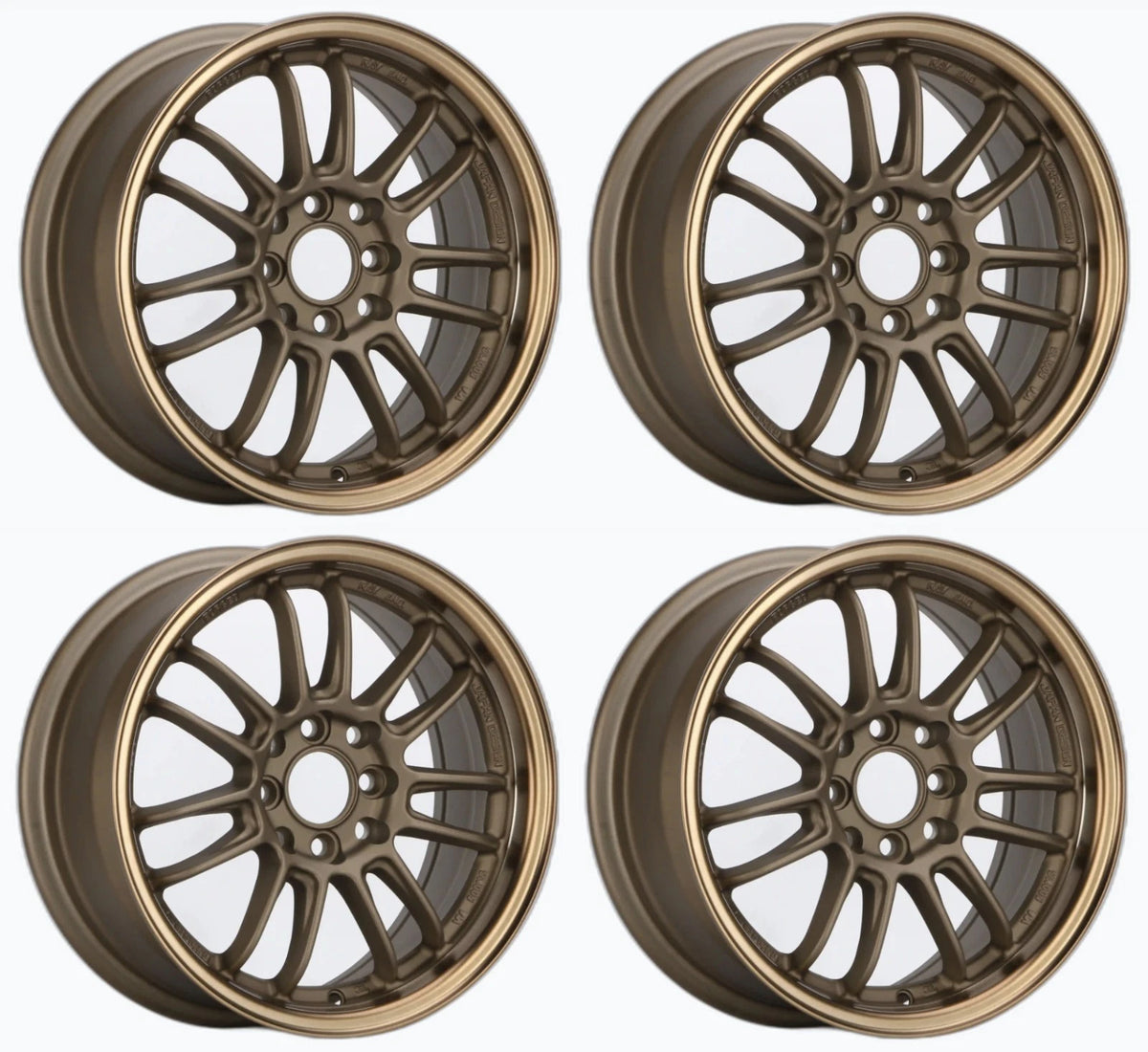 17" Wheels For Toyota Corolla Subaru WRX Forester 5x100/5x114.3 Bronze ...