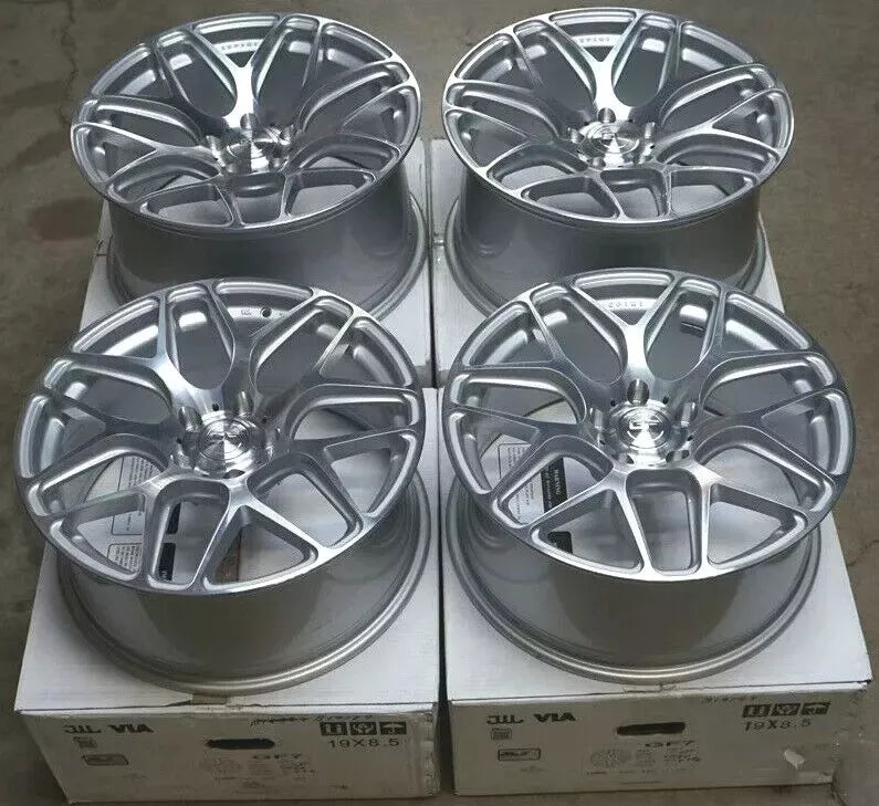 19" MRR GF9 Silver Wheels For Pontiac G8 19x8.5 +40/19x9.5 +45 5x120 R ...