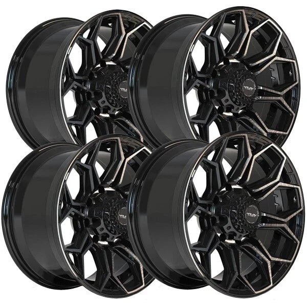 (Set of 4) 4Play Gen3 4P83 20x9 8x6.5" +0mm Black/Tint Wheels Rims 20 ...