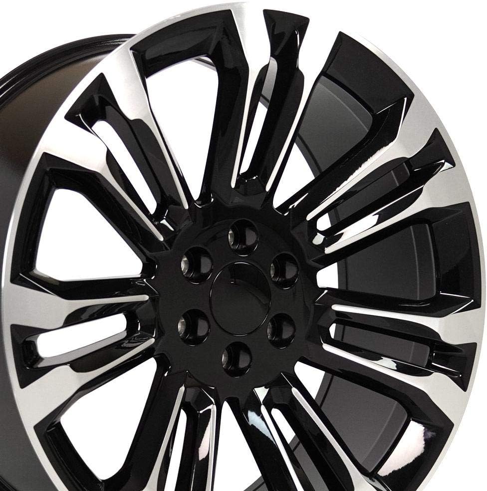 OE Wheels LLC 24 inch Rim Fits Chevy Silverado Wheel CV43B 24x10 Mach ...