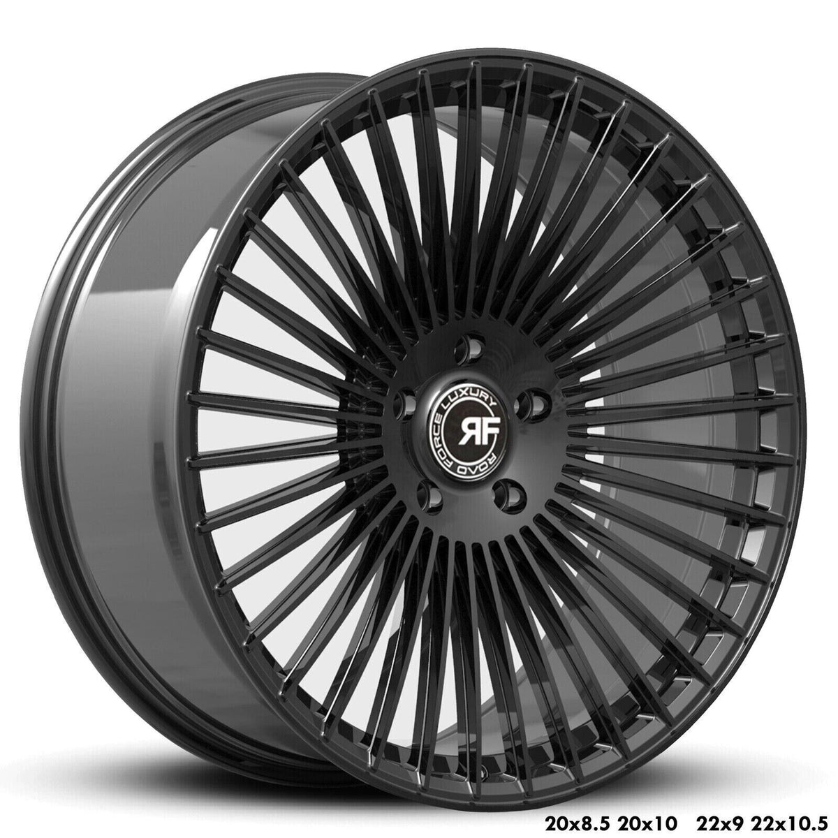 20” RF35 GLOSS BLACK CONCAVE WHEELS FOR MERCEDES W212 W213 E300 E350 E ...