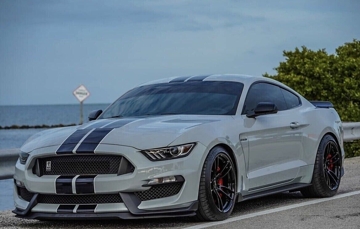 19" P51 19x10 / 19x11 Black Rotary Forged wheels set for Ford Mustang ...