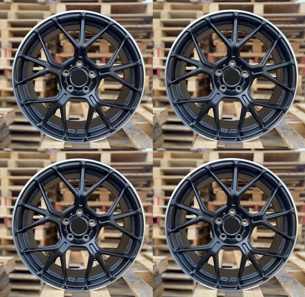 18" Wheels Fit Mercedes CLA GLB GLC E GLK CLK C250 C300 18x8 Rims Set ...