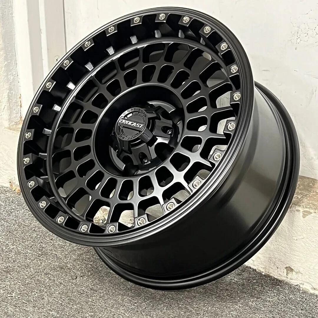 17" IPW 902 BLACK OFF ROAD WHEELS FOR JEEP WRANGLER OVERLAND 17x8.5 5x ...