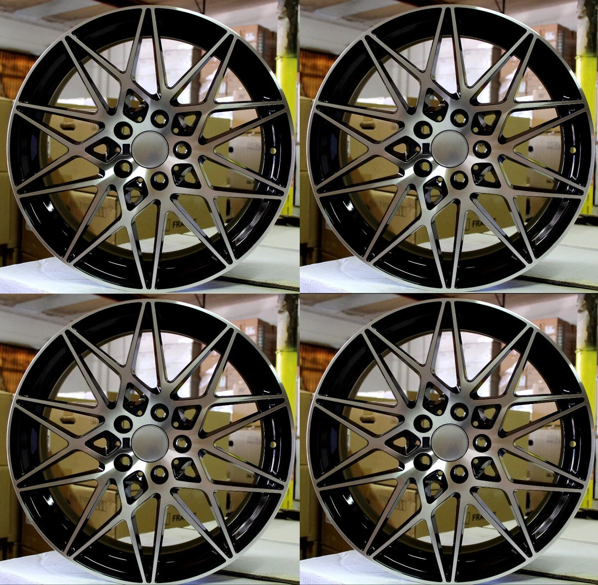 (4) 18X8.0" Wheels Rims 5x120 +35 BMW E46 E90 E92 E93 F30 F31 Z3 Z4 Se ...