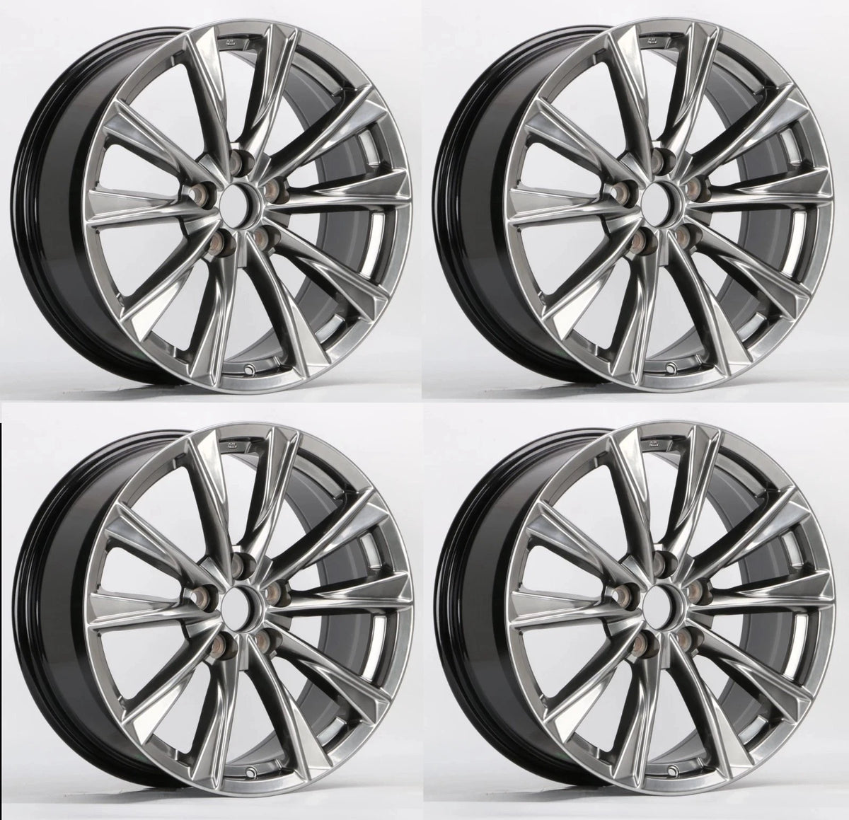 20" HYPERBLACK WHEELS FOR LEXUS RX350 RX450 GS300 IS250 20X8 +30 5X114 ...