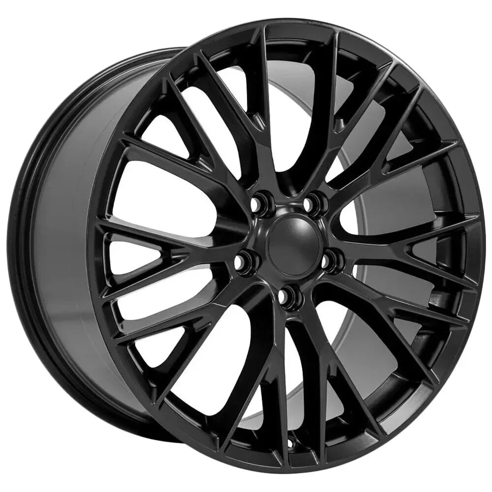 OE Wheels CV22B 18x8.5 5x4.75" +56mm Satin Black Wheel Rim 18" Inch ...