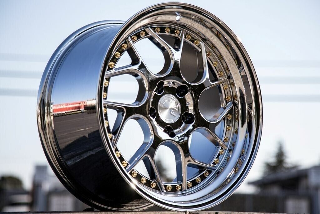 19x9.5 Aodhan DS01 5x114.3 +22 Vacuum Chrome Wheels 19" Rims (Set of 4 ...