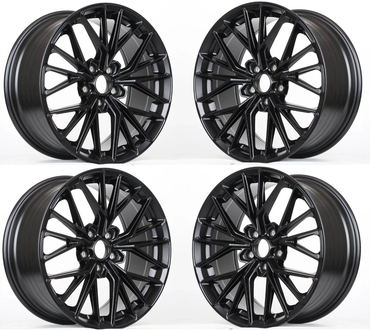 19" WHEELS FOR LEXUS IS250 CAMRY ACCORD CR-V 19x8.5 +35 5x114.3 BLACK ...