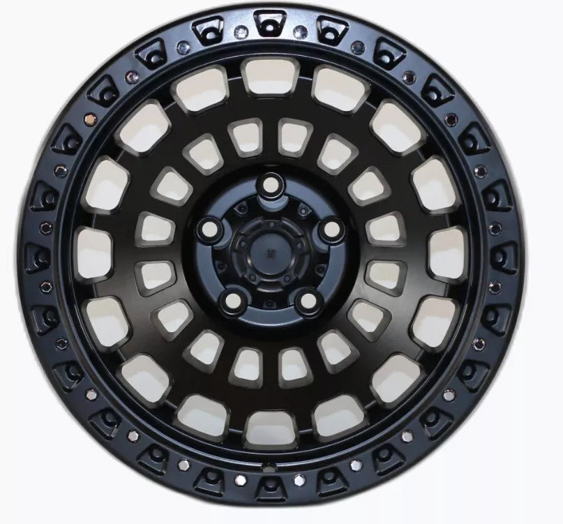 17x9 +0 Satin Black Wheels For LIFTED Toyota 4Runner Tacoma 17" 6x139 ...