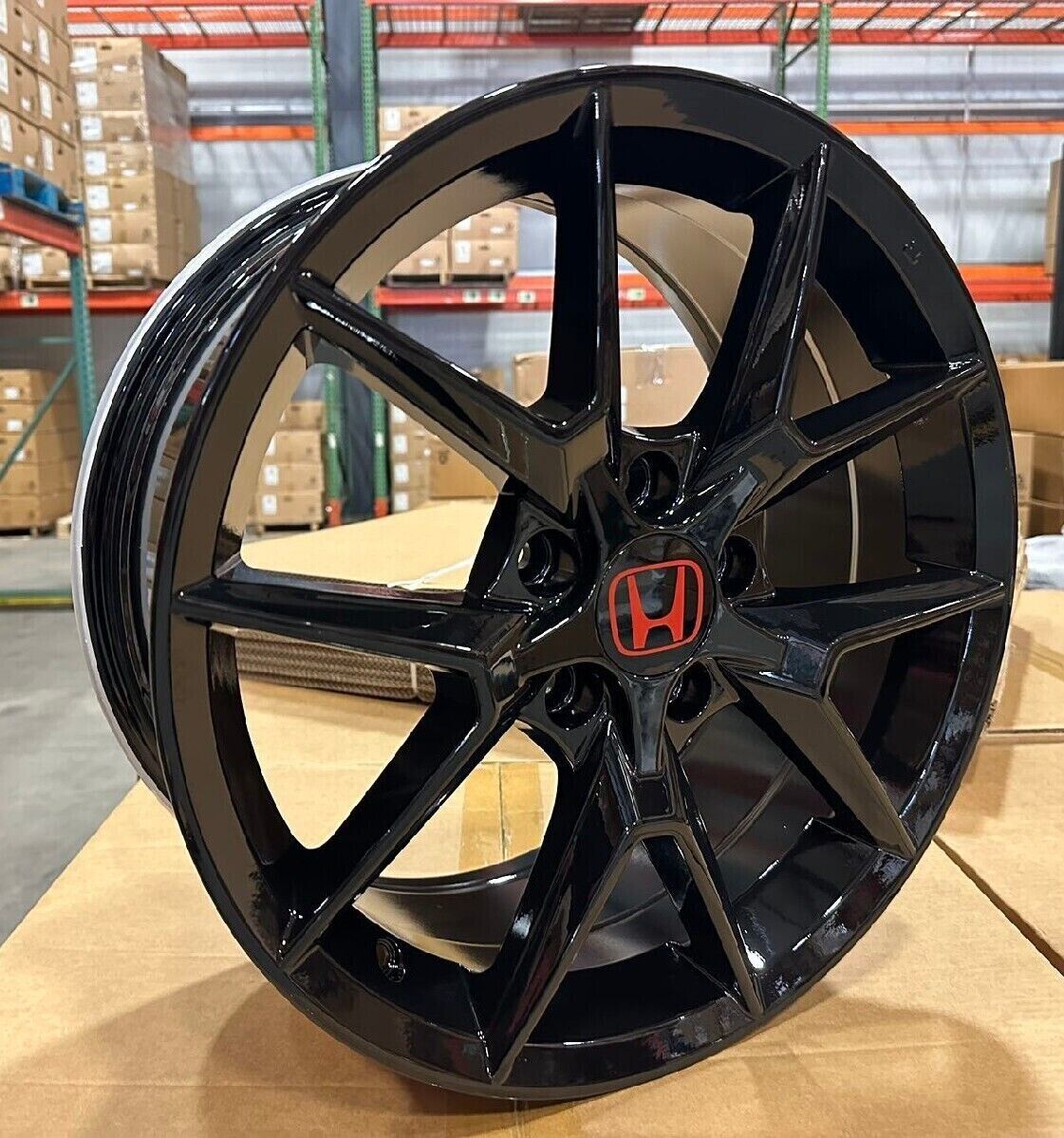 18" CIVIC TYPE R STYLE 5x114.3 WHEELS RIMS BLACK FITS HONDA CRV ACURA ...