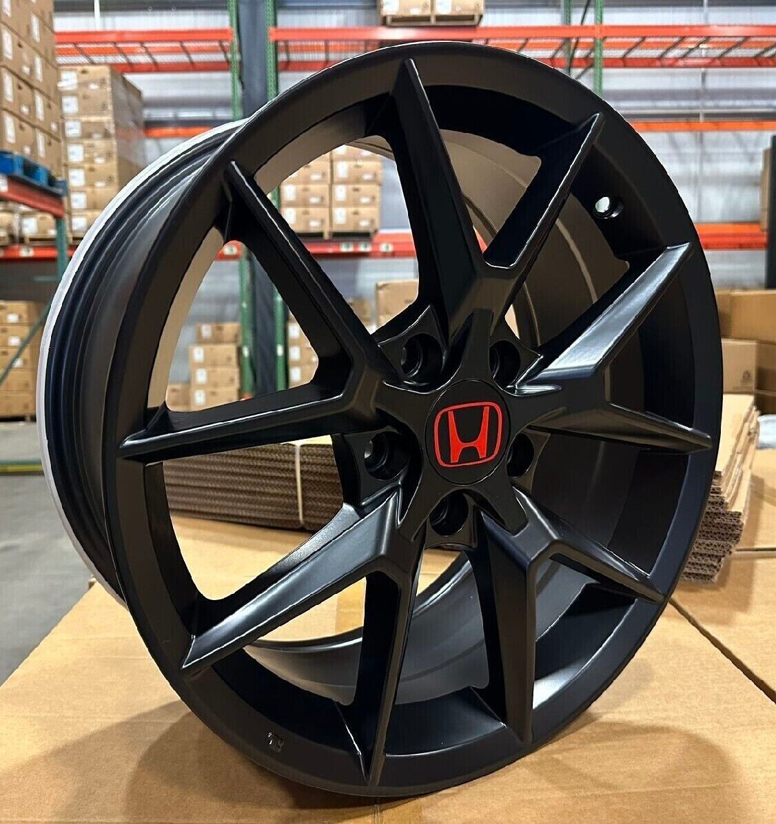 18" CIVIC TYPE R STYLE 5x114.3 WHEELS RIMS BLACK FITS HONDA CRV ACURA ...