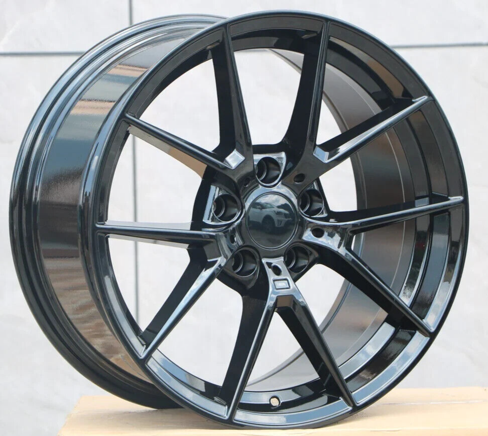 19x8.5 / 19x9.5 +35 5x120 Gloss Black CS Style 19" Wheels Fit BMW 4 Se ...