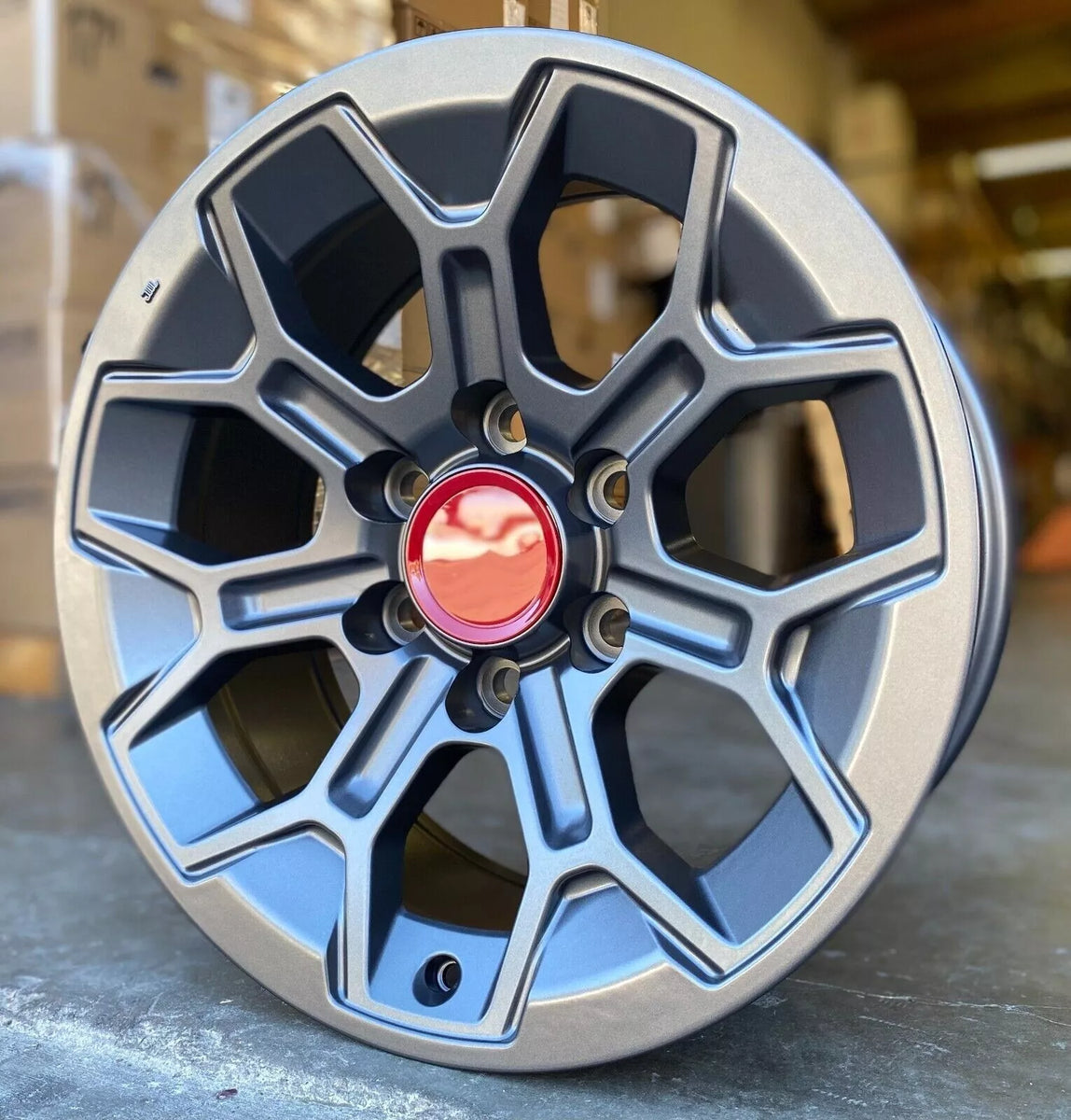 17x8 Gunmetal Wheels Fit Toyota 4Runner Tacoma FJ 17" 6x139.7 +5 Rims ...