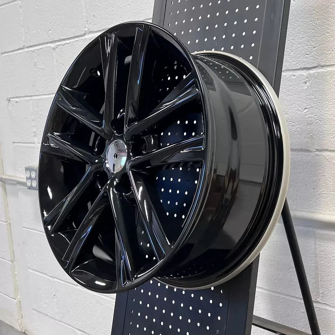 18" WHEELS FOR LEXUS RX330 RX350 RX450 18x8 +30 5x114.3 CB60.1 BLACK R ...