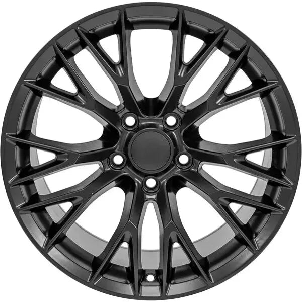 (Set of 4) OE Wheels CV22 17x9.5 5x4.75" +54mm Satin Black Wheels Rims ...
