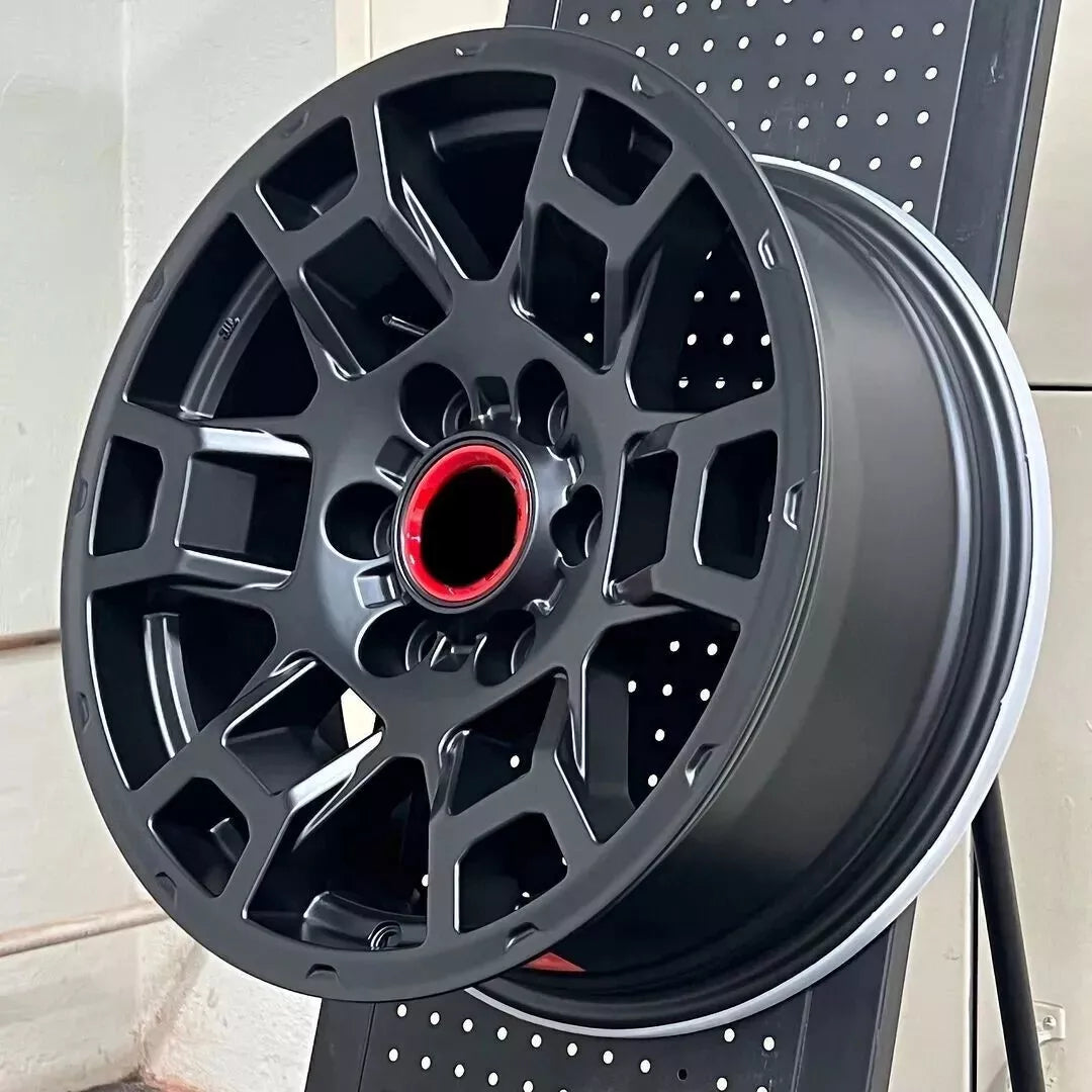 17x7 Wheels Fit Toyota 4Runner Tacoma FJ 6x139.7 ET4 Satin Black 17" R ...