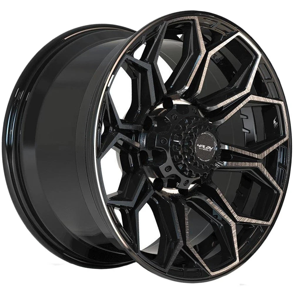 (Set of 4) 4Play Gen3 4P83 20x9 8x6.5" +0mm Black/Tint Wheels Rims 20 ...