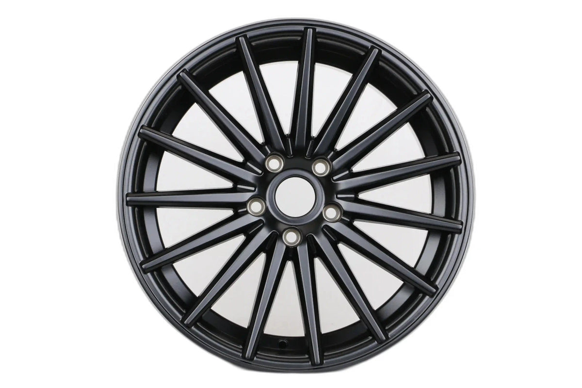 4 PCS 19" Wheels 19x8 ET35 5x114.3 CB73.1 Satin Black Rims Set ...