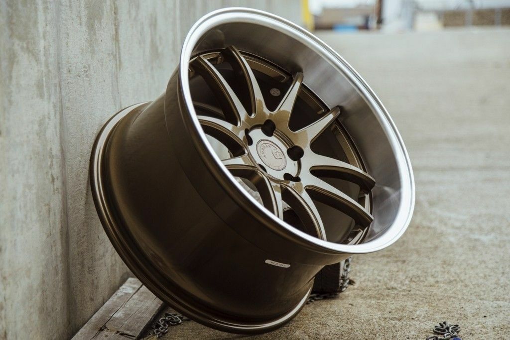 Aodhan DS02 Wheels 19x9.5 +30 5x114.3 Bronze With Machined lip 19 Inch ...