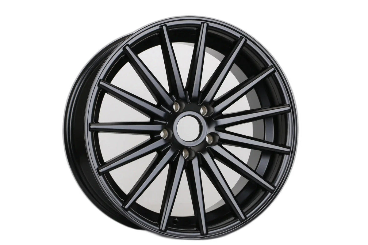 4 PCS 19" Wheels 19x8 ET35 5x114.3 CB73.1 Satin Black Rims Set ...