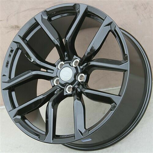 22" GLOSS BLACK SVR STYLE RIMS WHEELS FITS RANGE ROVER SPORT SE HSE ...