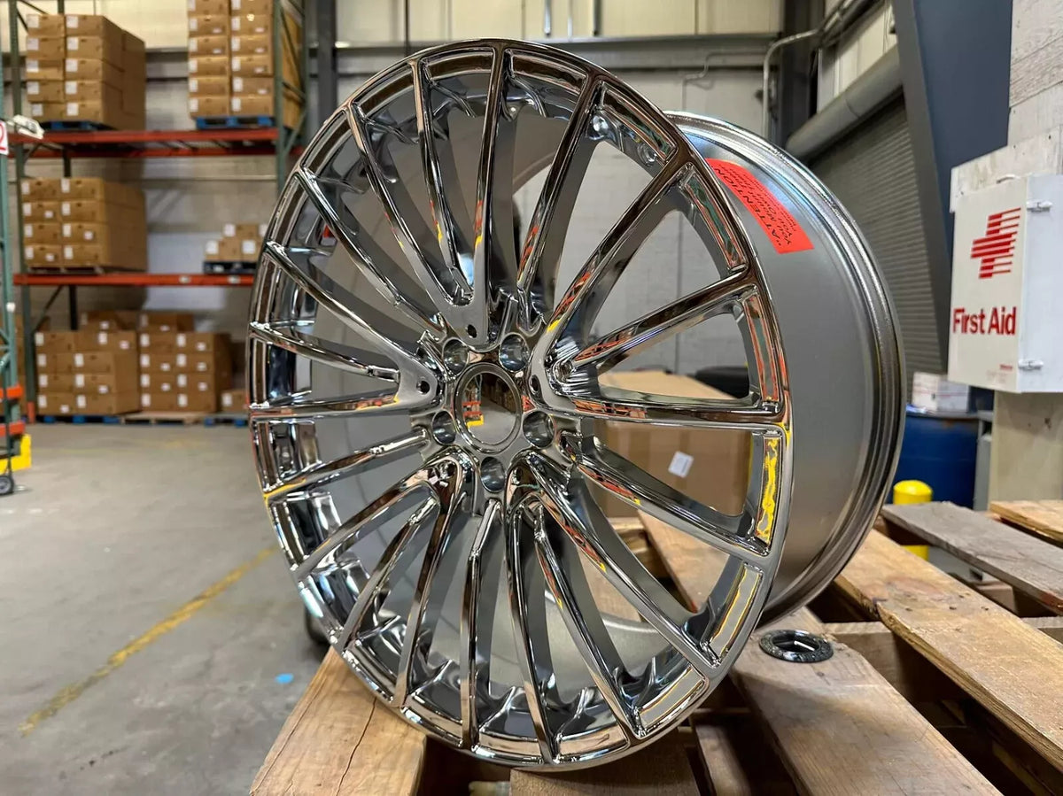 20x8.5 / 20x9.5 Chrome Wheels For Mercedes S500 S560 S550 S430 CL500 S ...