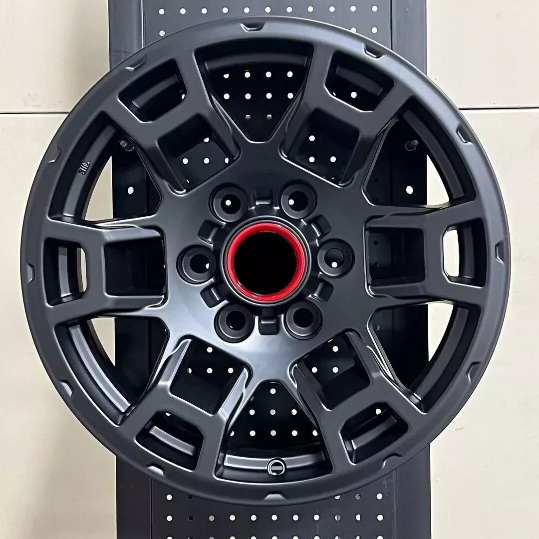 17x7 Wheels Fit Toyota 4Runner Tacoma FJ 6x139.7 ET4 Satin Black 17" R ...