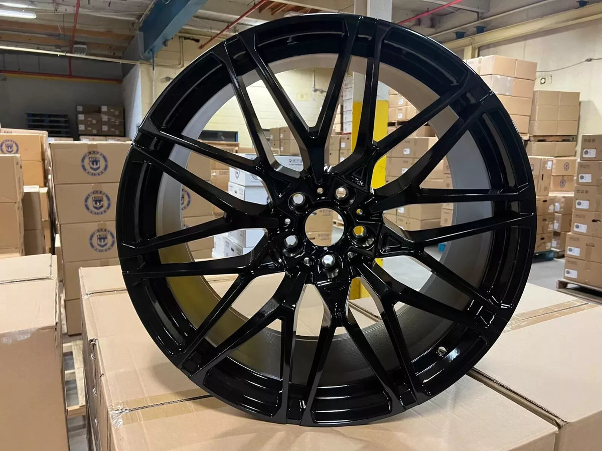 22X9.5/22X10.5 Staggered Set of 4 Wheels 22" For BMW 5X112 X5 X6 G05 G ...