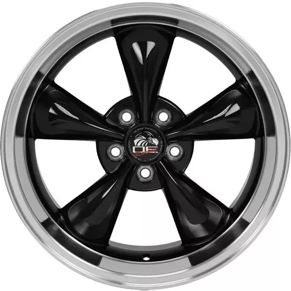 (Set of 4) OE Wheels FR01 17x9 5x4.5" +24mm Black Wheels Rims 17" Inch ...