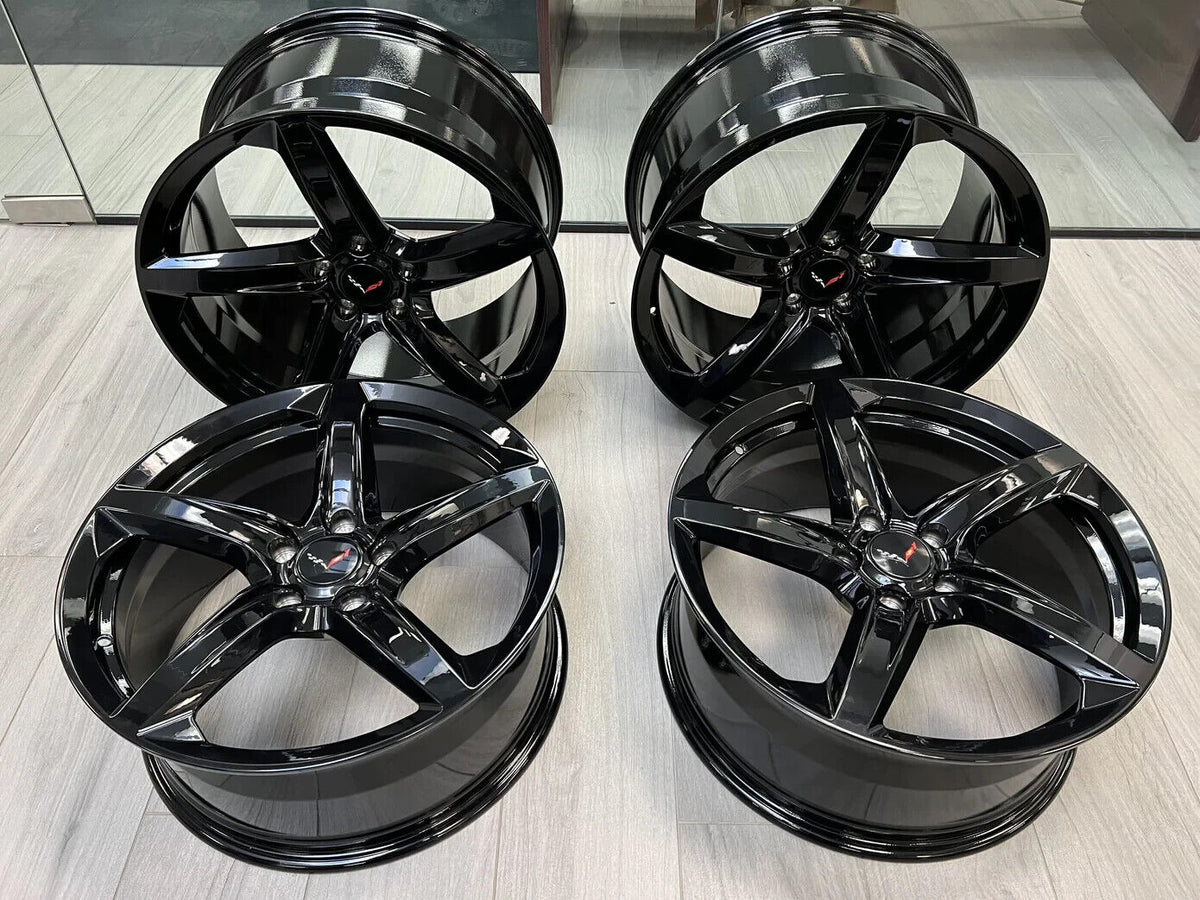 19"/20" Z06 Style Monoblock Forged Wheels Set Fits 2020-2024 Chevy Cor ...