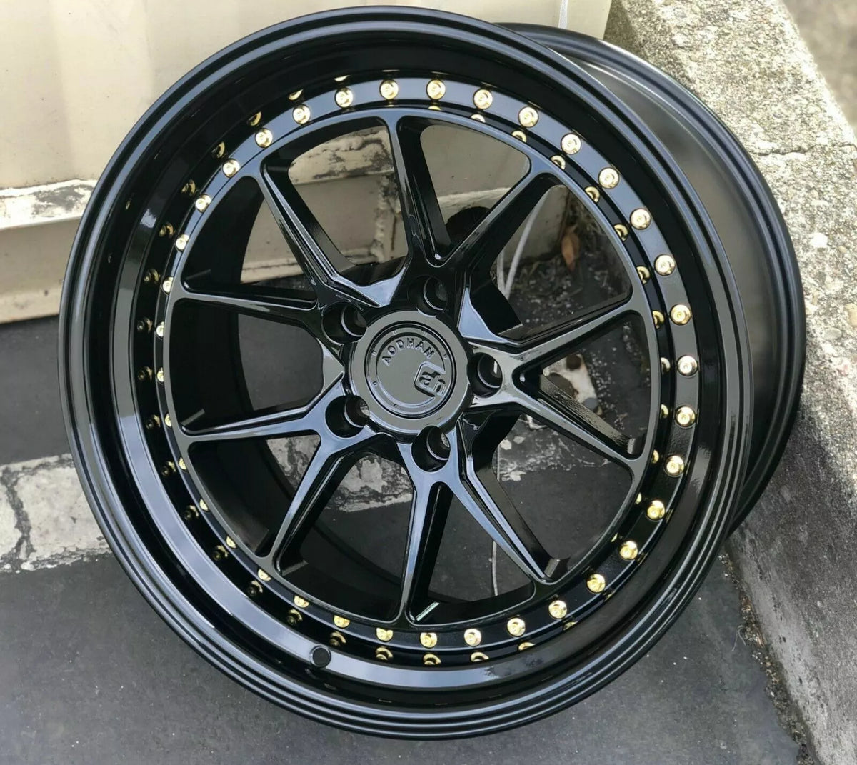 Aodhan DS08 Wheels 19x9.5 +22 5x114.3 Gloss Black 19" Rims Set 4 ...