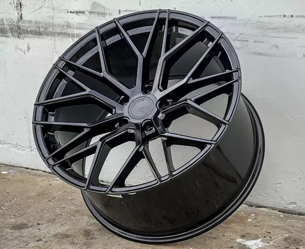 20x10 Avant Garde M520R Black Forged Concave Wheels 20" Rims Fit Audi ...