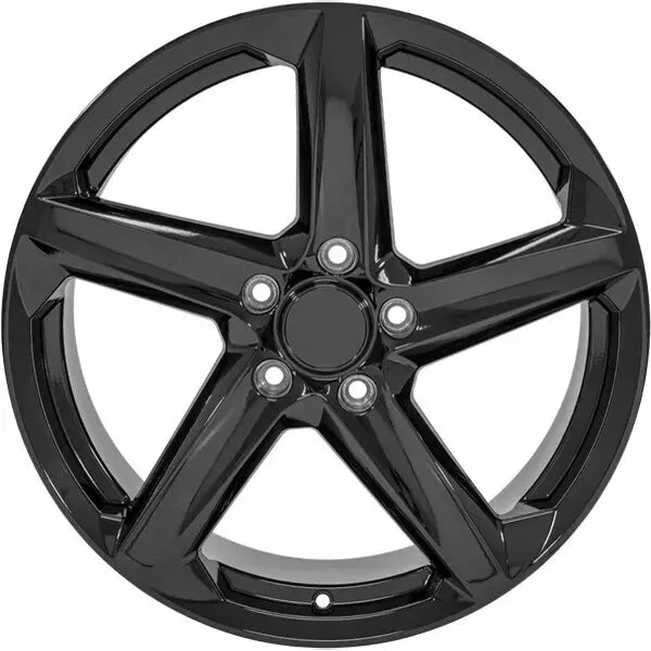 (Set of 4) OE Wheels CV02C 18x8.5 5x4.75" +56mm Gloss Black Wheels Rim ...