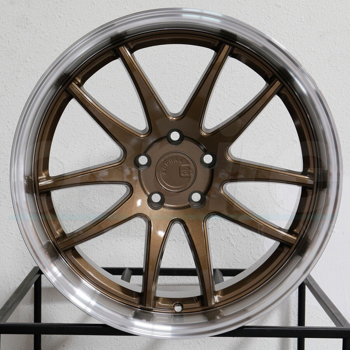 19" Aodhan DS02 Wheels 19x8.5 +35 5x114.3 Bronze Rims Set 4 – eurowheelsusa