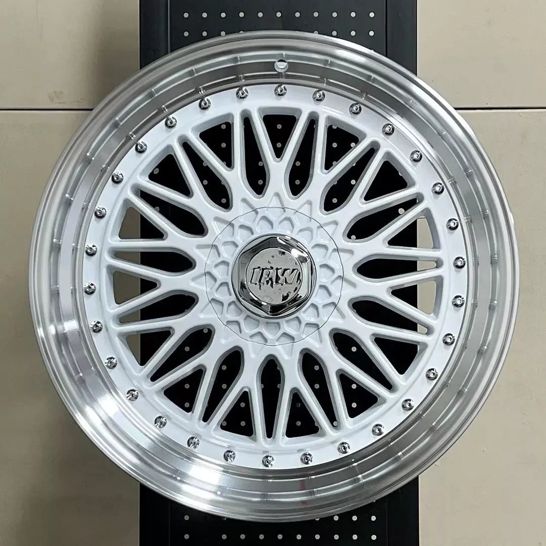 ( SET 4 ) 20" EURO RS STYLE WHITE WHEELS RIMS 20X8.5 5X114.3 / 5X120 ...
