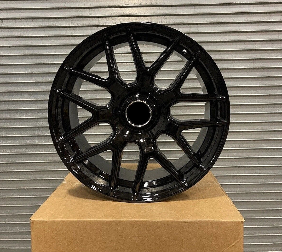 4 PCS 22x10 Wheels For Mercedes Benz G500 G550 G55 G63 Gloss Black Set ...