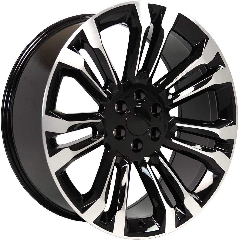 OE Wheels LLC 24 inch Rim Fits Chevy Silverado Wheel CV43B 24x10 Mach ...