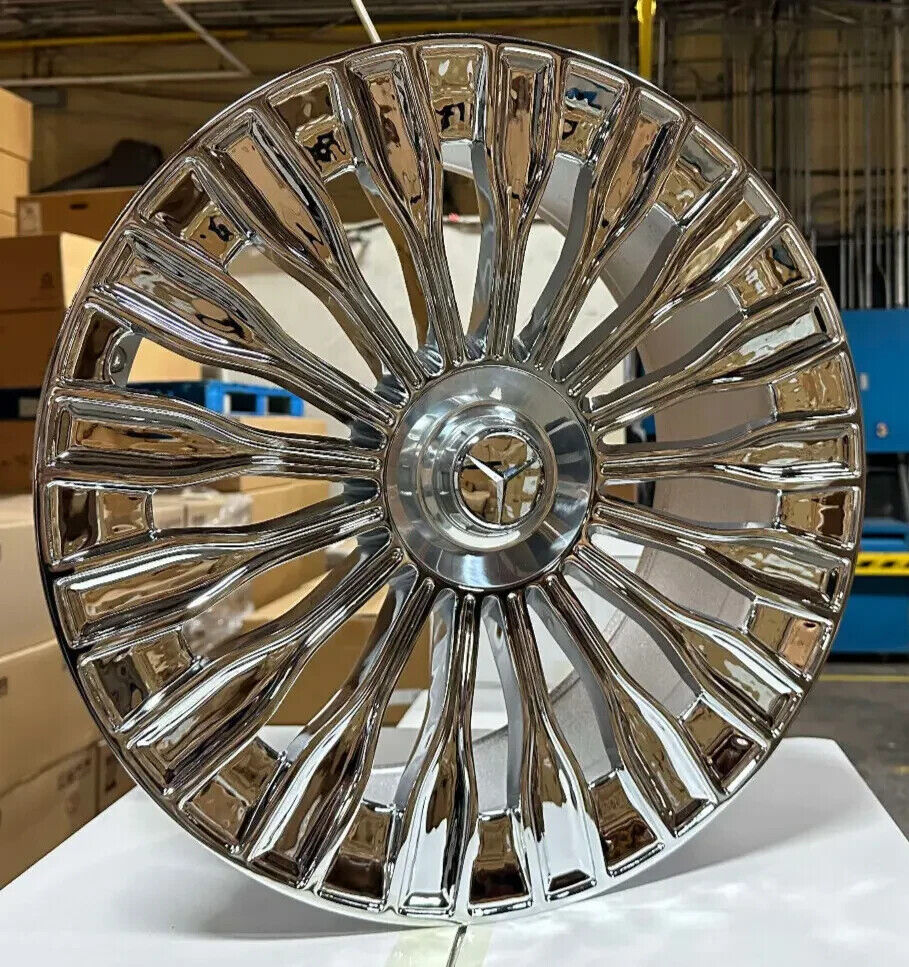 20x8.5 Chrome Wheels For Mercedes S550 S500 S450 S430 S560 CL550 4mati ...