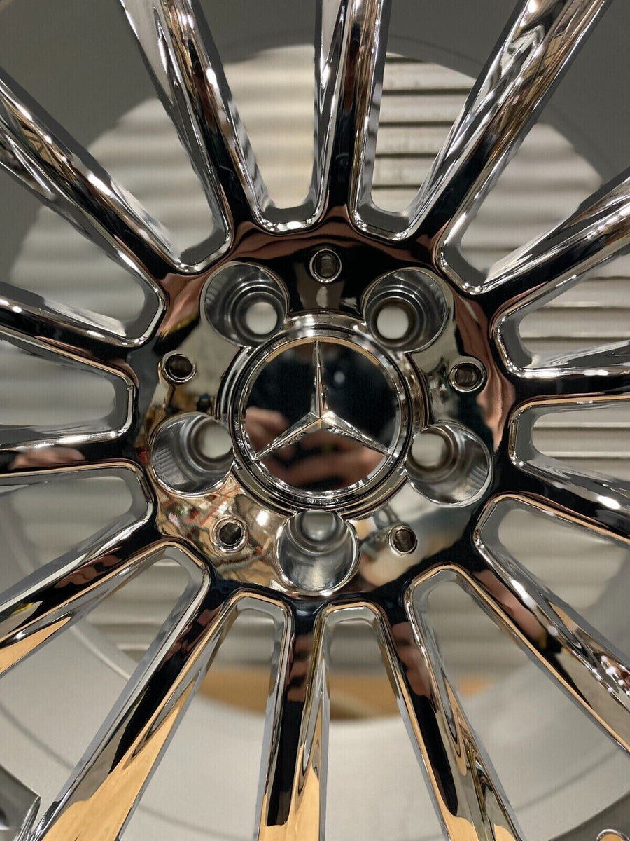 22" Chrome Wheels Fit Mercedes S560 S550 S580 S600 S450 S63 22x9 / 22x ...